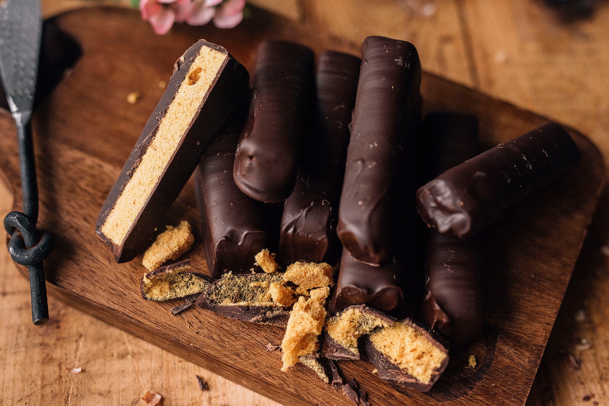 Dark Sponge Candy 1/2 lb | Park Edge Sweet Shoppe