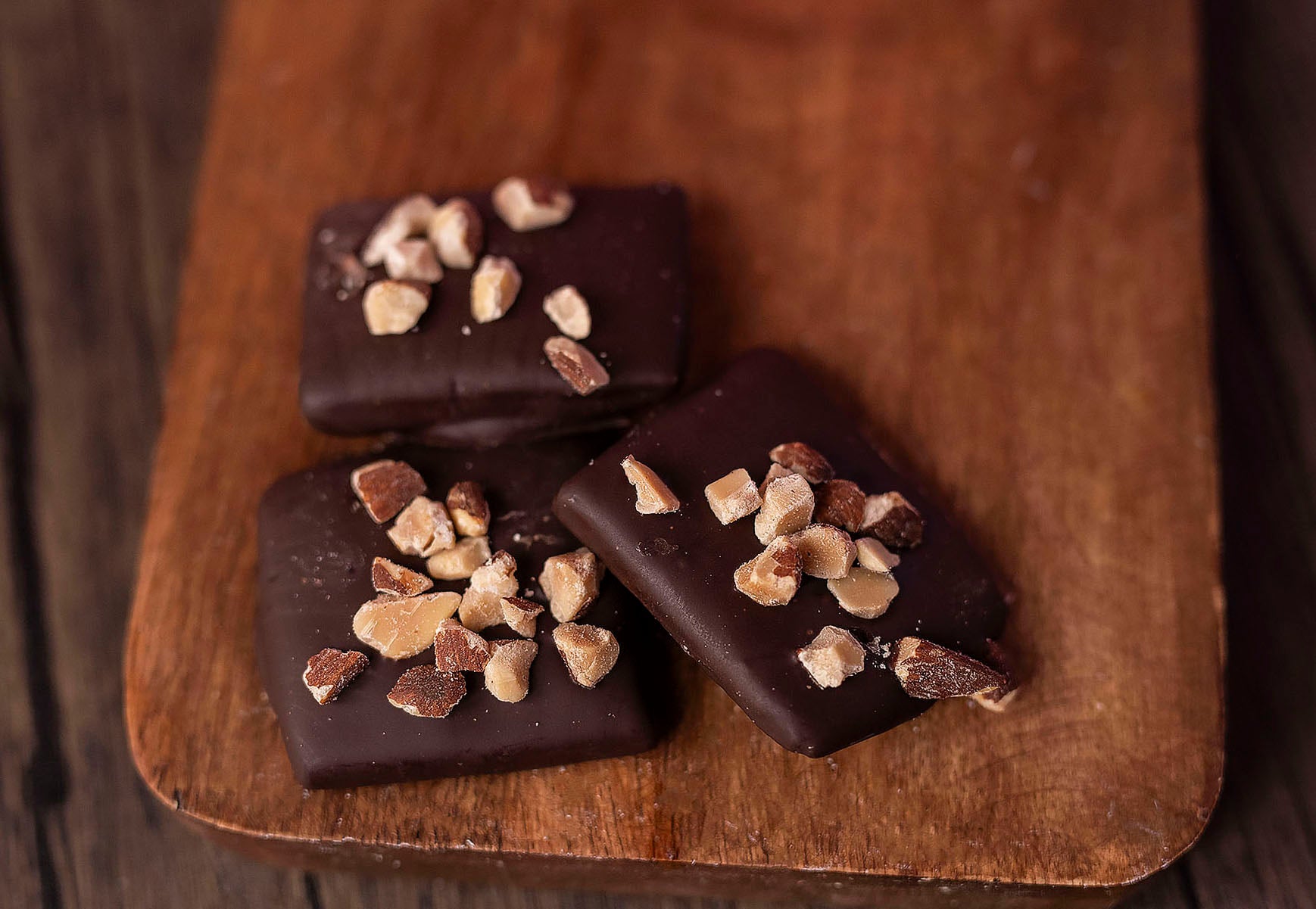 Almond Crunch - Dark Chocolate | Park Edge Sweet Shoppe